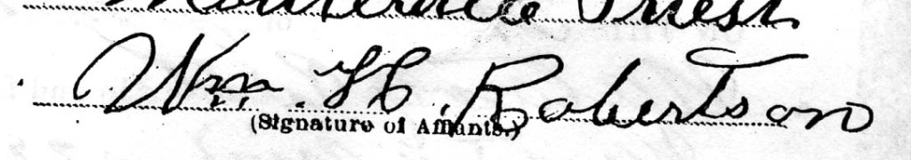 Robertson Family Signatures